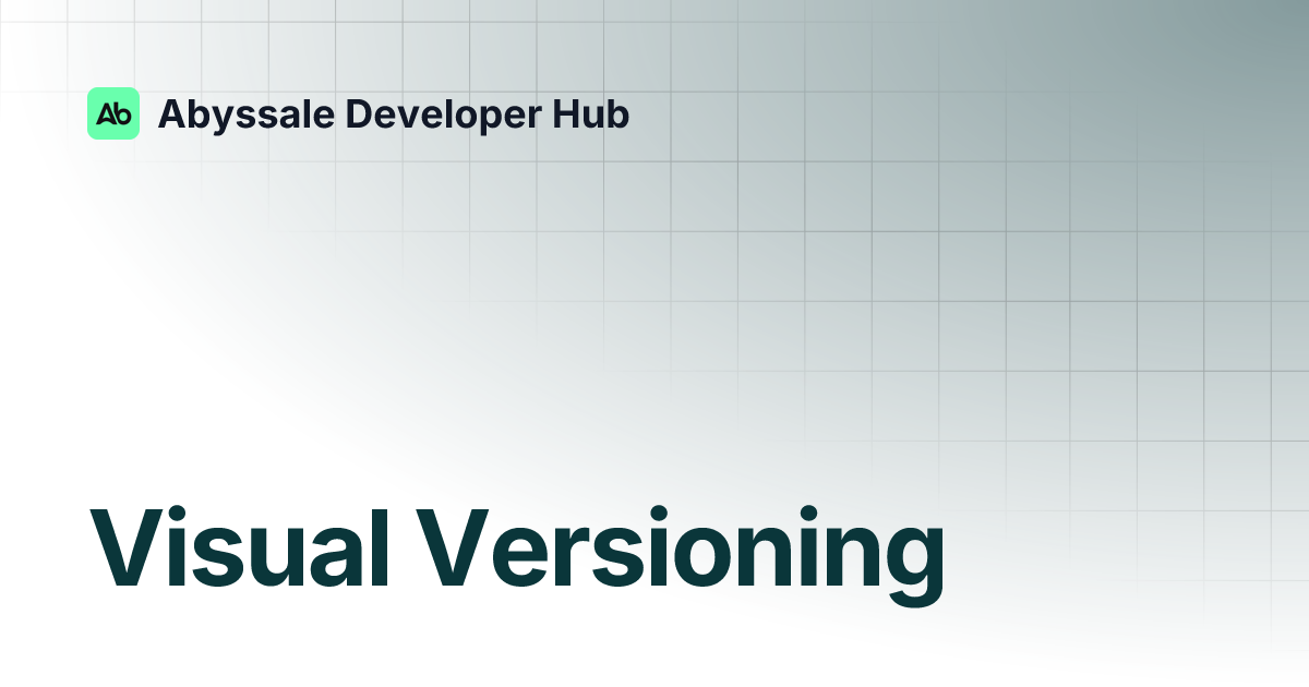 Visual Versioning | Abyssale Developer Hub